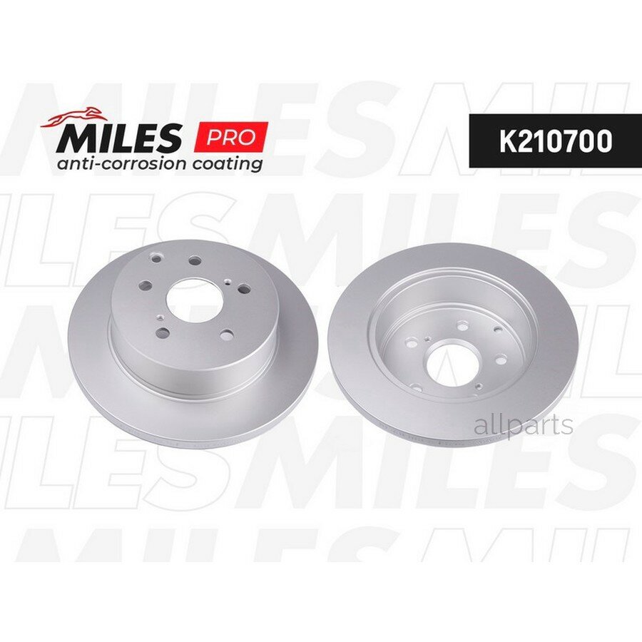 MILES K210700 Диск тормозной TOYOTA RAV 4 III 06- задний D=281мм.