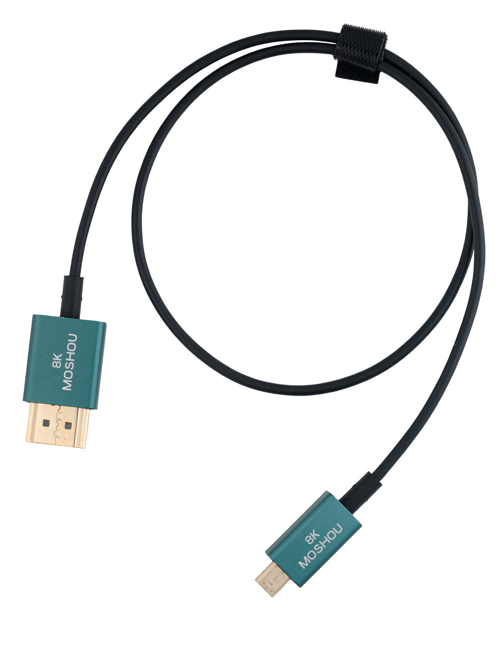 Кабель Moshou Micro HDMI - HDMI (A-D) 2.1 8K, тонкий, длина 0,5м