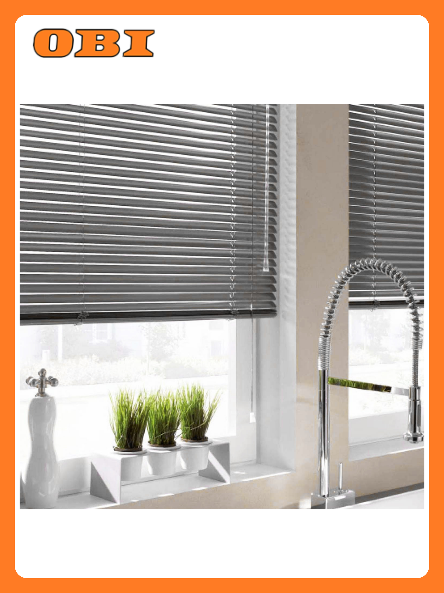 Жалюзи эскар аллюминевые 50х160 см серебро