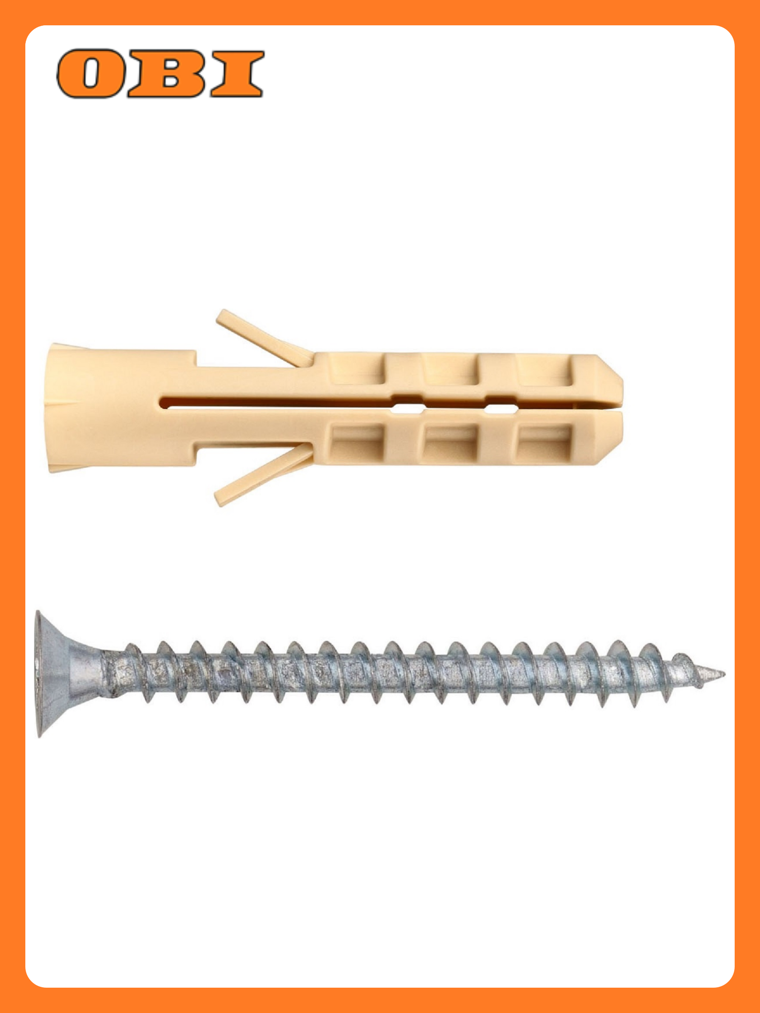 Дюбель распорный европартнер PND 6х30 нейлон с шурупом 4х40 мм 100 шт