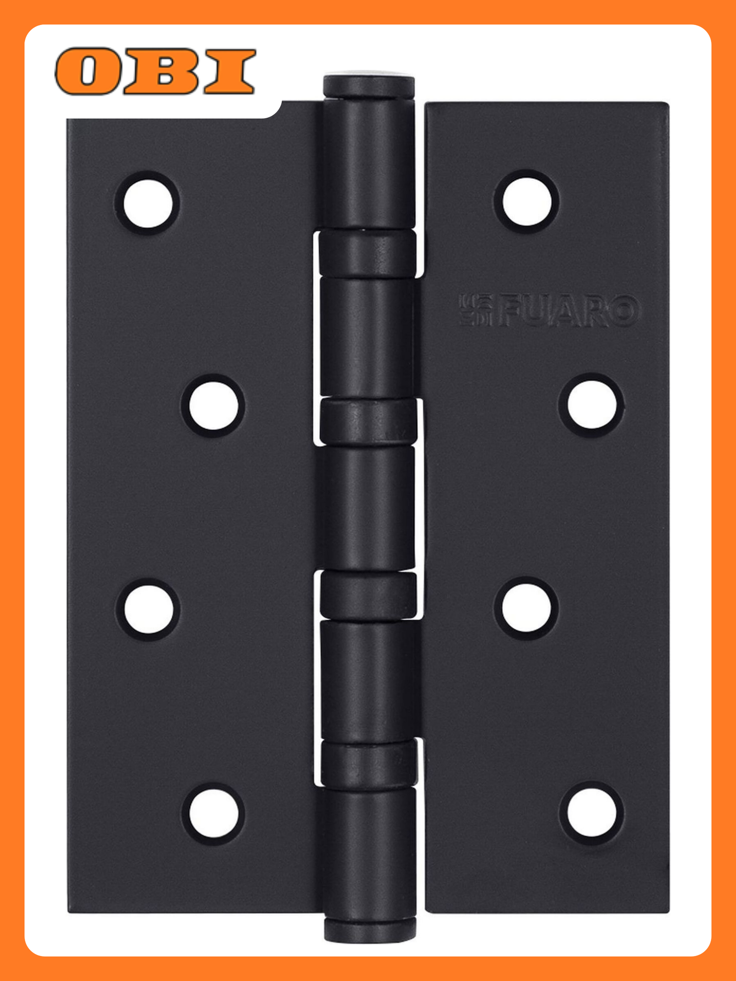 Петля универсальная FUARO 4BB/BL 100x75x2,5 чёрный матовый