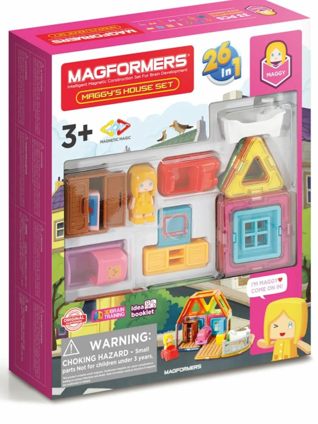 Конструктор Magformers Maggy's House - Магнитный конструктор Домик Меган, 33 элемента - Магформеры 730658050095