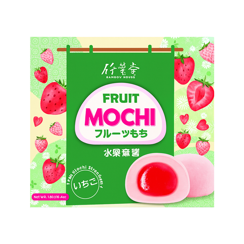 Bamboo House моти со вкусом клубники 140 гр