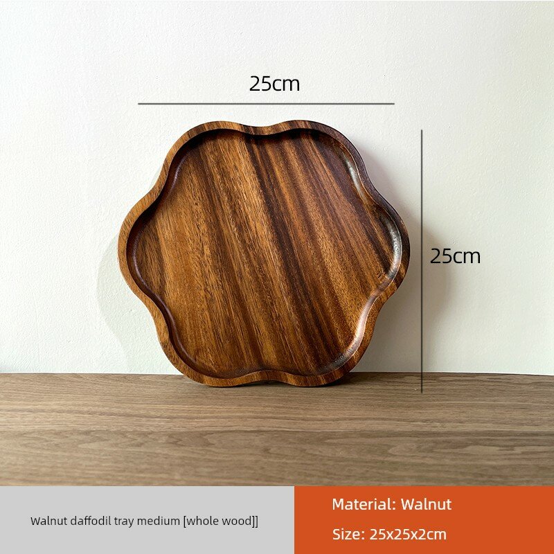 Поднос для чая с ореховым облаком, сухой чайный столик из цельного дерева, небольшой японский поднос для кофе, чайный