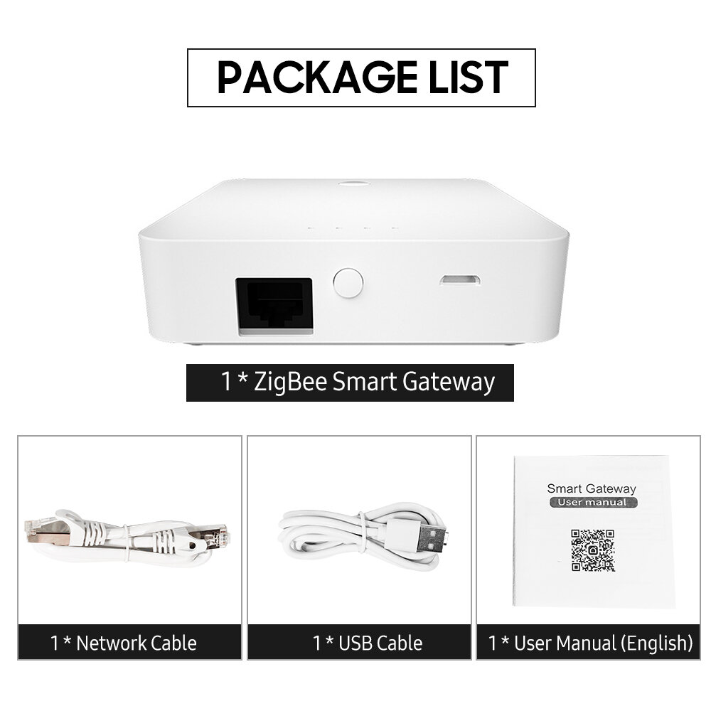 ZigBee шлюз, LAN-подключение, центральный хаб, управление через приложение, таймер, групповая настройка