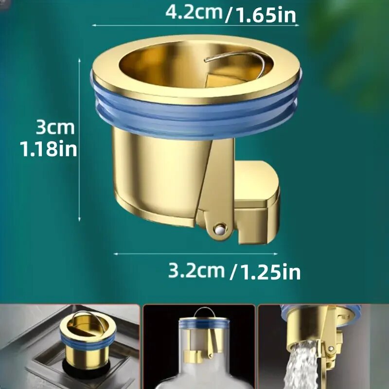 Латунный слив для раковины golden