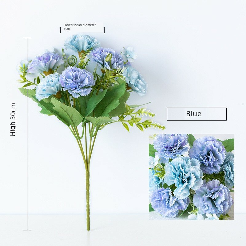 Маленькая гвоздика, искусственный цветочный букет, цветочная композиция, пластиковый цветок, украшение для дома,