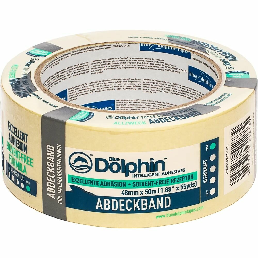 Малярная лента Blue Dolphin Masking Tape 01-7-15 ST627
