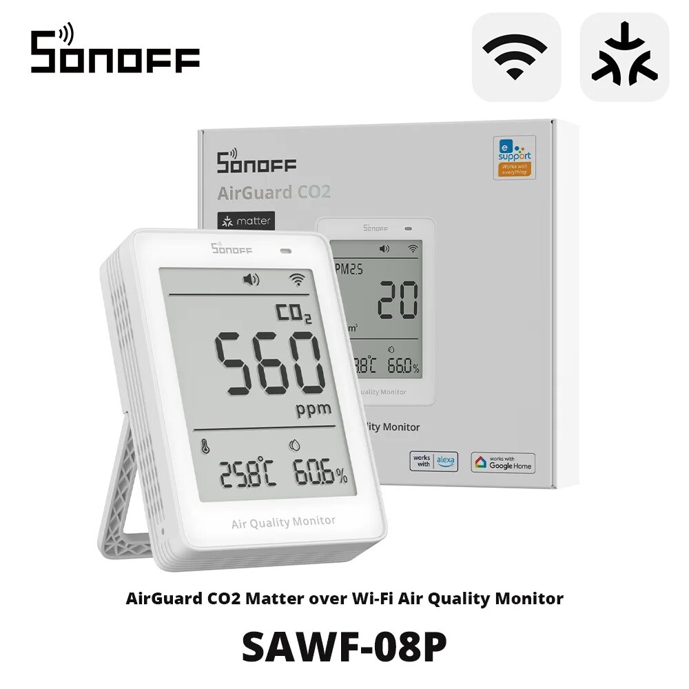 SONOFF AirGuard CO2 Монитор качества воздуха