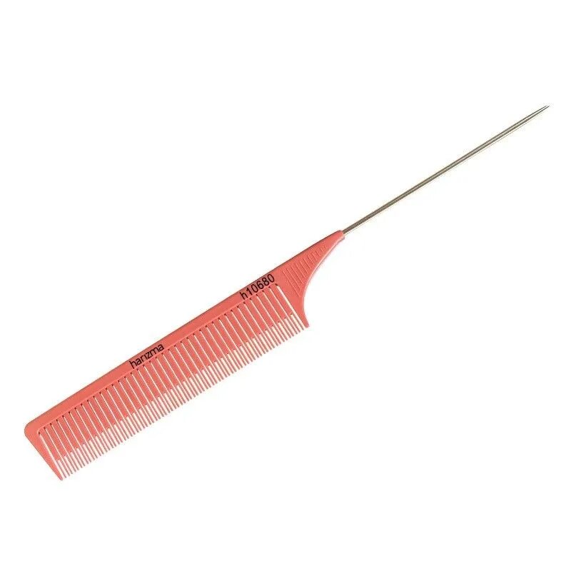Расческа Harizma h10680 , для мелкого мелирования в технике «Вуаль» , розовый