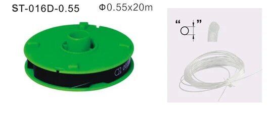 Нейлоновая резинка для очков Besmic ST-016D-0.55, зеленая