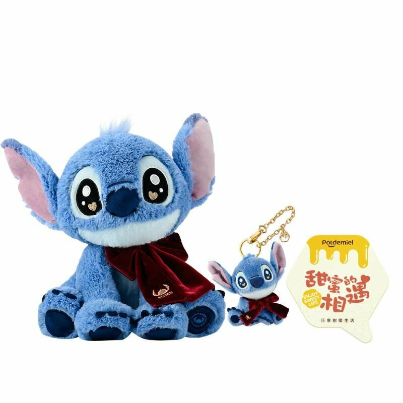POTDEMIEL X Disney Lilo Stitch Любовь Большая Синяя Кукла Подвеска Мягкая Игрушка 11см 25см 35см Длина Тела