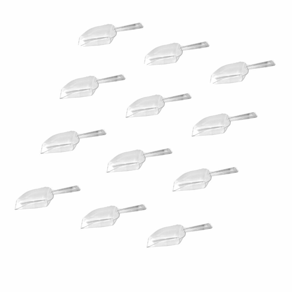 12 штук Универсальных Пластиковых Совочков Для Зерен Льда, Песка, Чайных Листьев, Сухофруктов, Кухонного Инструмента, Детских Принадлежностей Для Игр С Песком