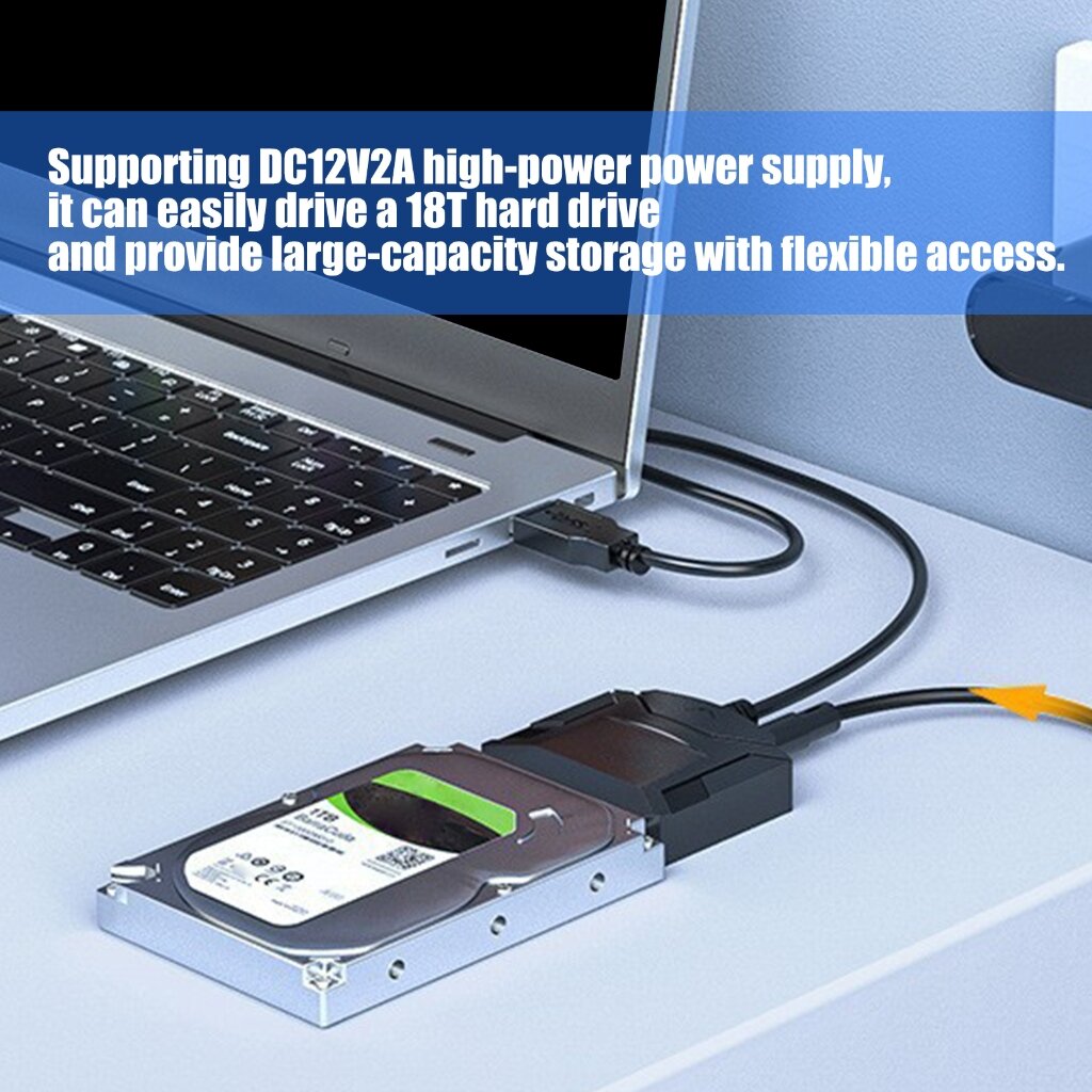 Адаптер для жесткого диска с адаптером питания, кабель USB 3.0