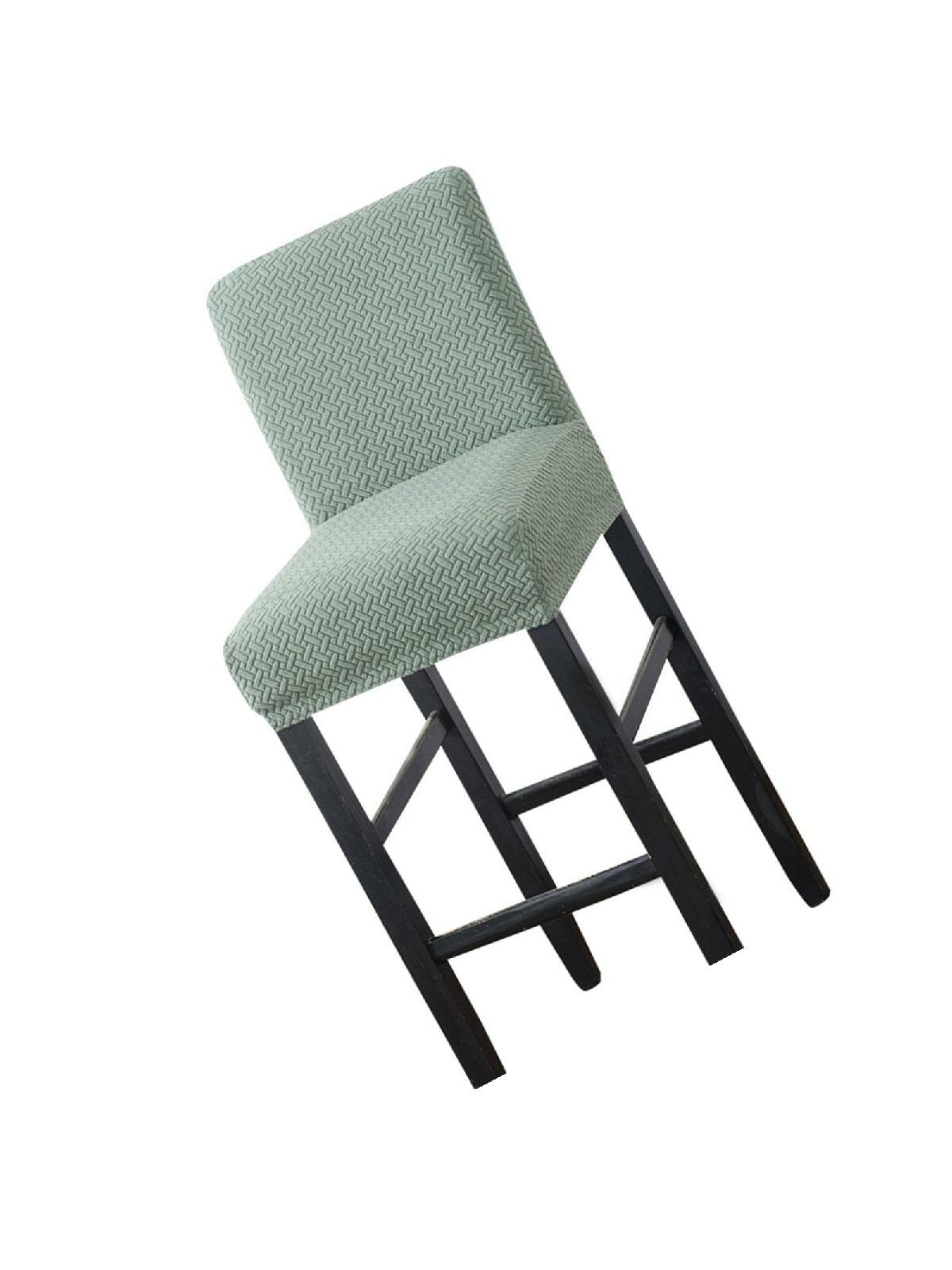 Чехлы для барных стульев со спинкой Съемные моющиеся чехлы для обеденных стульев