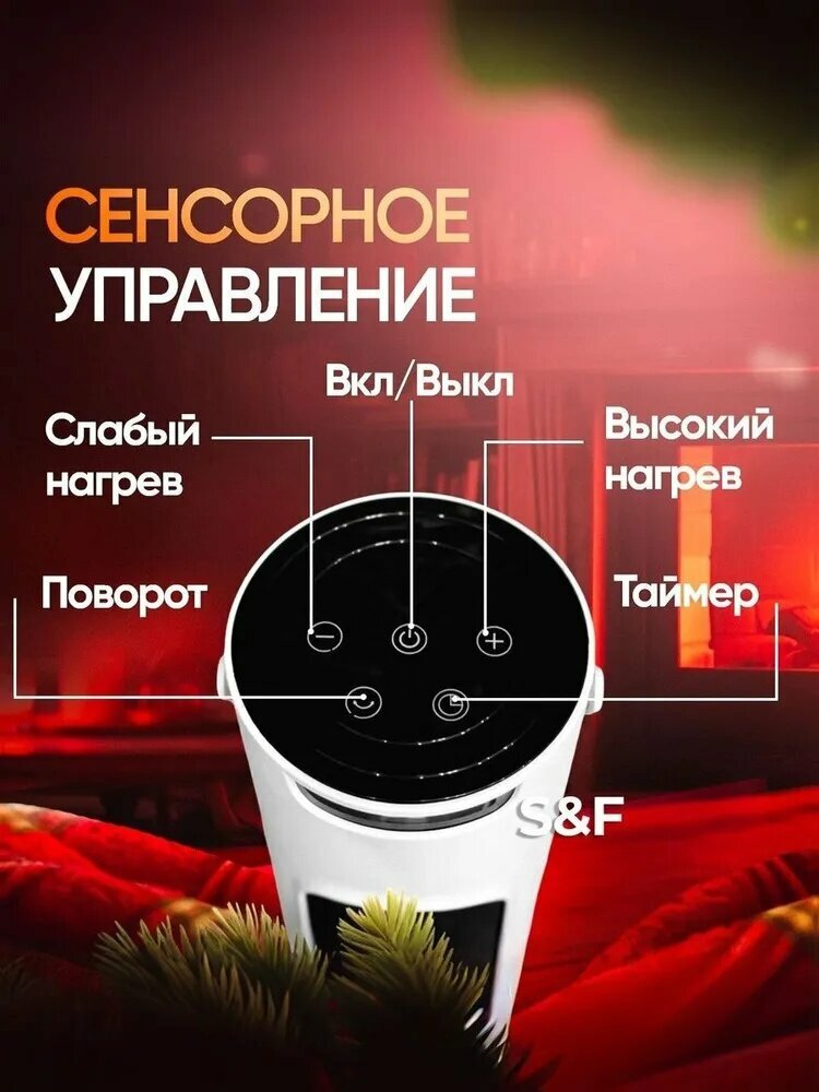 Обогреватель Тепло+вентилятор 2в1, 2000Вт — фото 1
