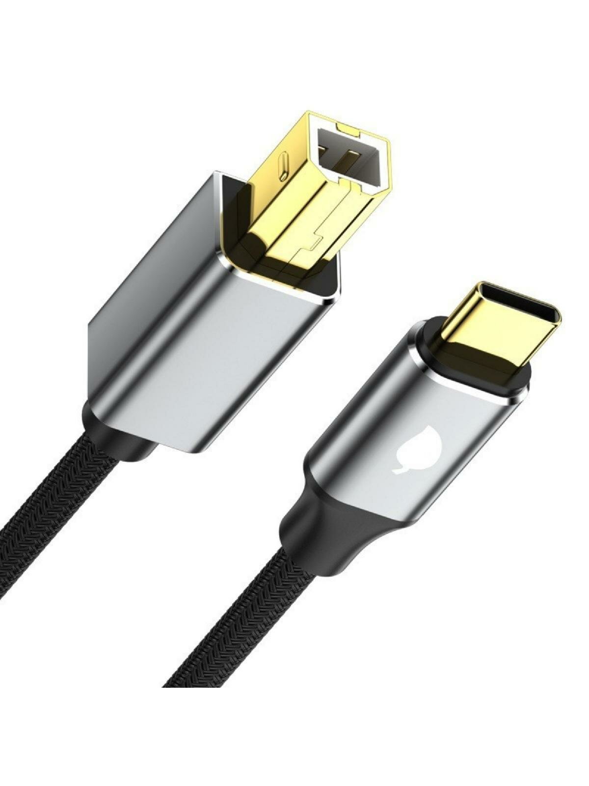 Шнур для принтера Type C Разъем USB C-USB B для компьютера и контроллера