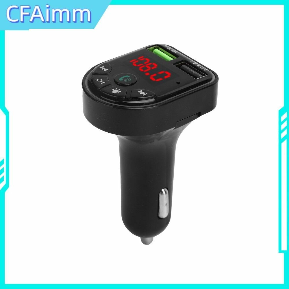 Автомобильный FM-передатчик F5 Bluetooth 5.0, MP3-плеер с подсветкой