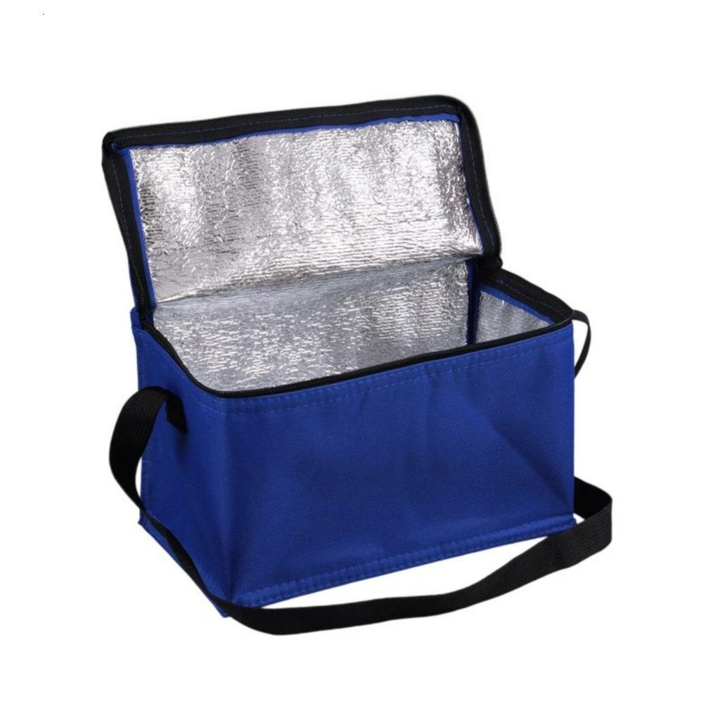 Термосумка для доставки еды с защитой от протечек, Большой синий оксфордский пиджак