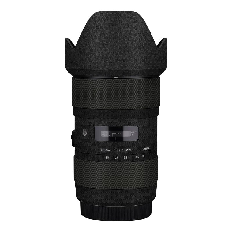 Защитная пленка Sigma 18-35mm F1.8 для Canon EF Mount, полная защита с 3M клеем, соты черные