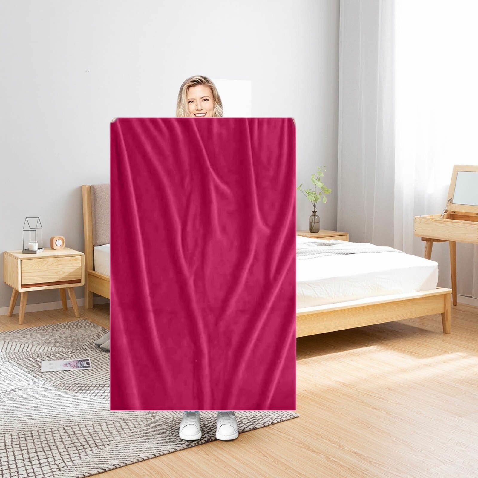 Плед , Фланель, 100 см х 70 см