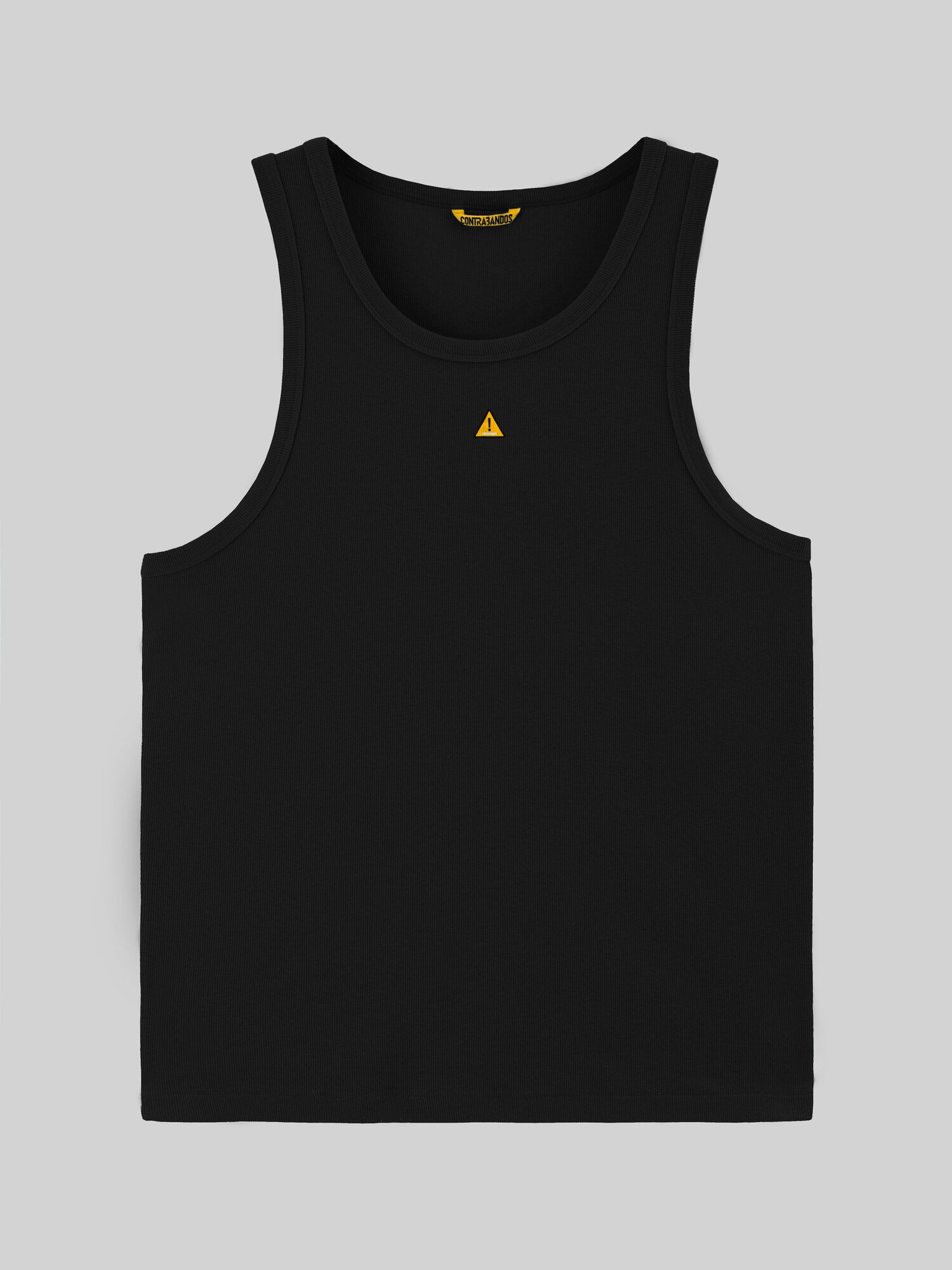 Майка NON ALCO TOP RIB BLACK, в "рубчик"