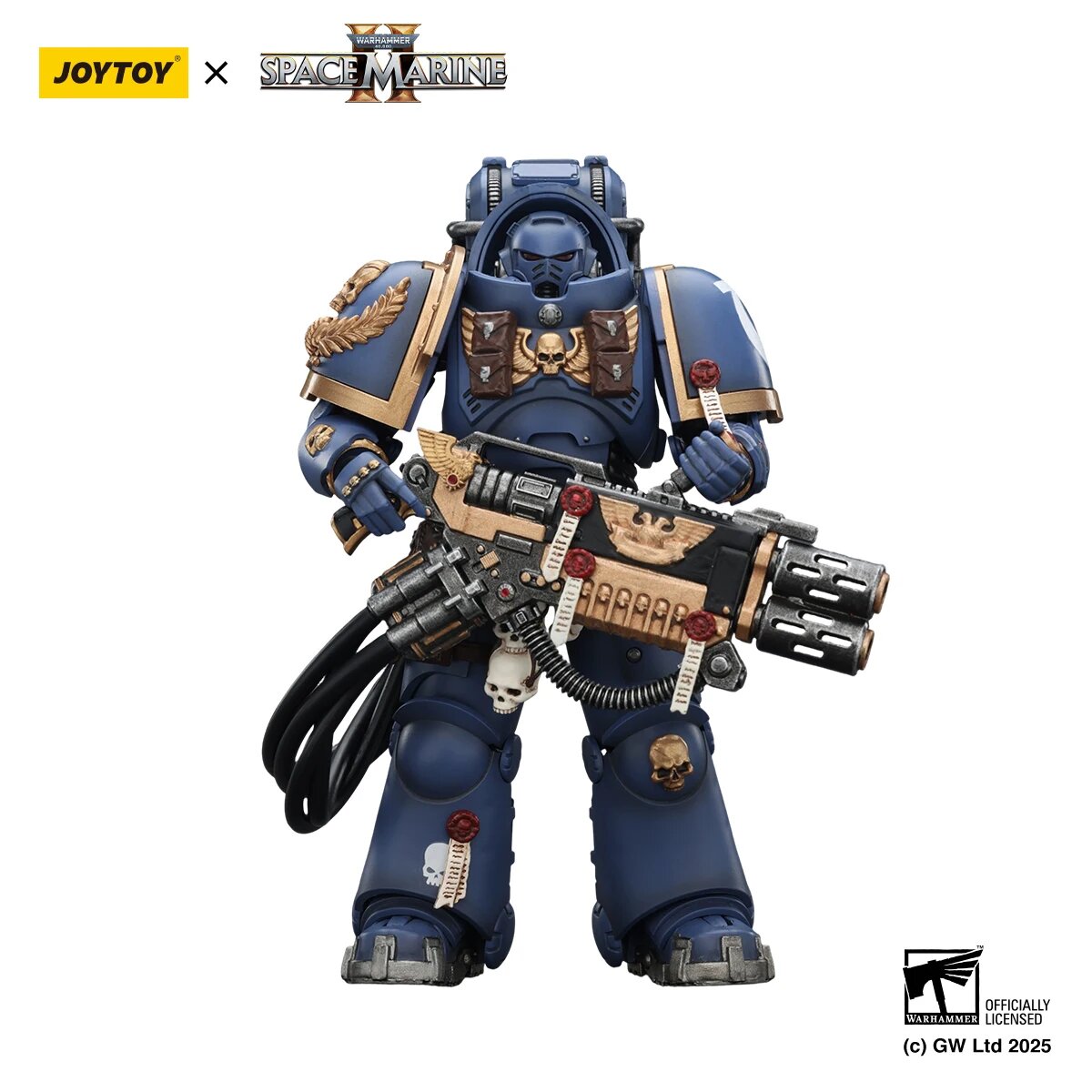 JOY TOY Warhammer 40K Фигурки Ультрамарин Titus Victrix Guard Guilliman Темно-синий, Multi-Melta
