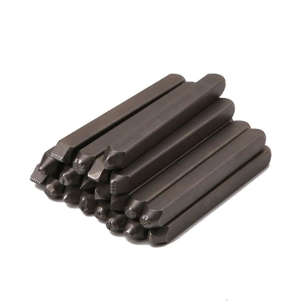 20 штук стальных штамповок диаметром 4 мм, в виде цветов и листьев, инструментов для изготовления ювелирных изделий из металла