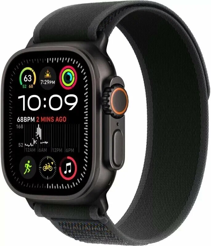 Смарт-часы Apple Watch Ultra 2 49mm Case with Black Trail Loop Размер M/L Black Titanium