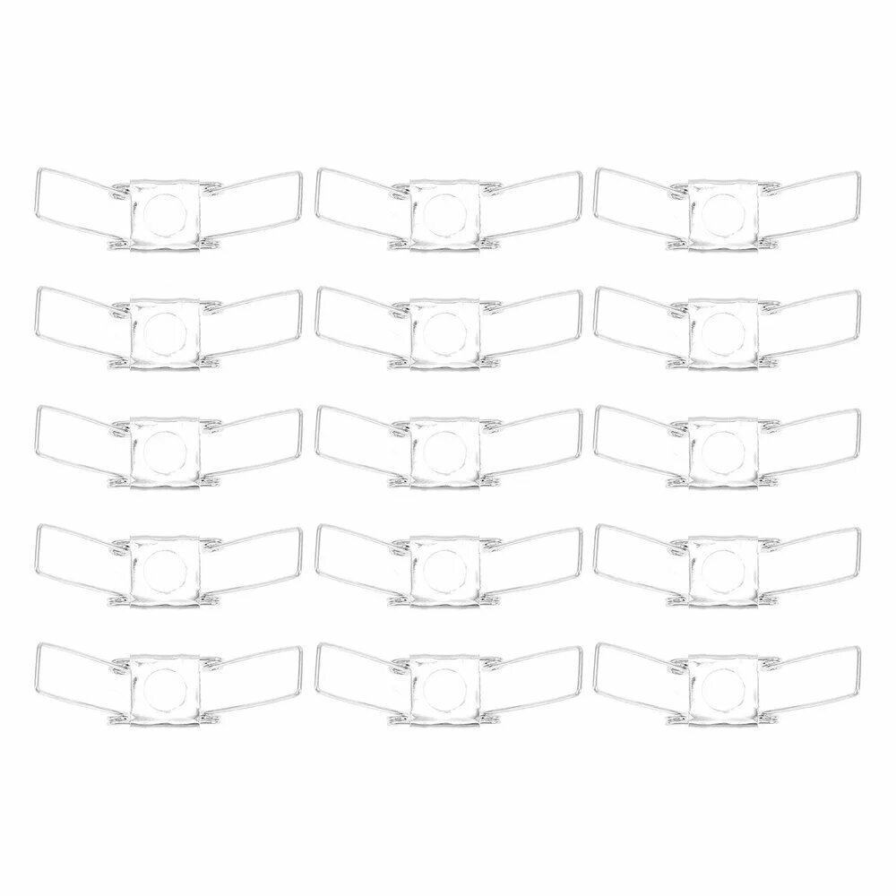 Стальные крепления для установки плафонов простой конструкции 20 штук размер 6.50x3.60x2.00см