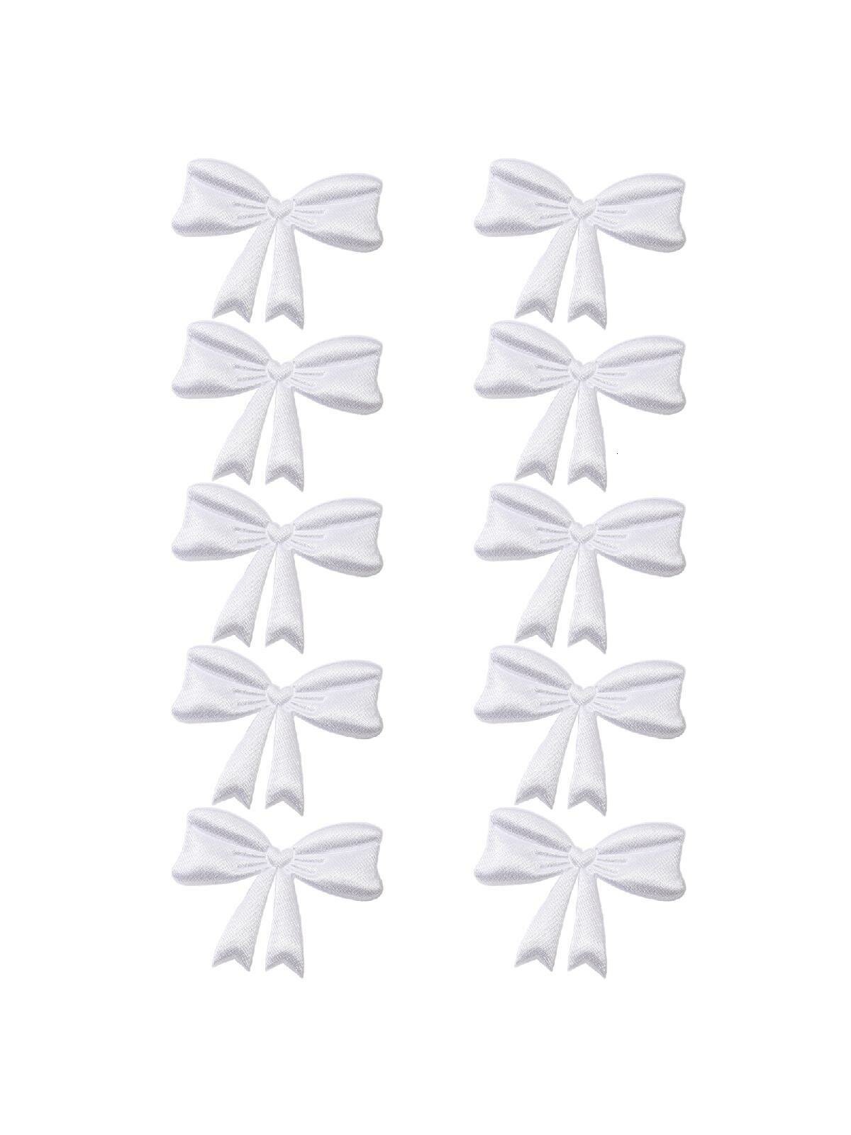 Бант из полиэстеровой ткани для рукоделия, Белый