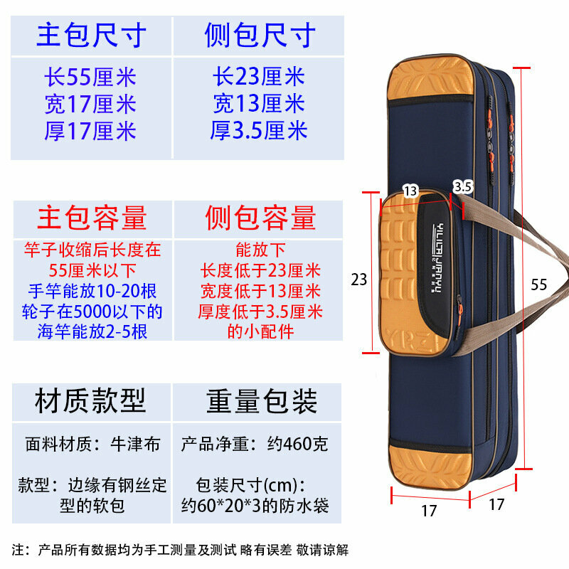 55-85 см Короткая сумка для удочки Водонепроницаемая сумка для приманки Многофункциональная короткая сумка для зимней рыбалки Маленькая сумка для каменной рыбалки Сумка для рыбалки
