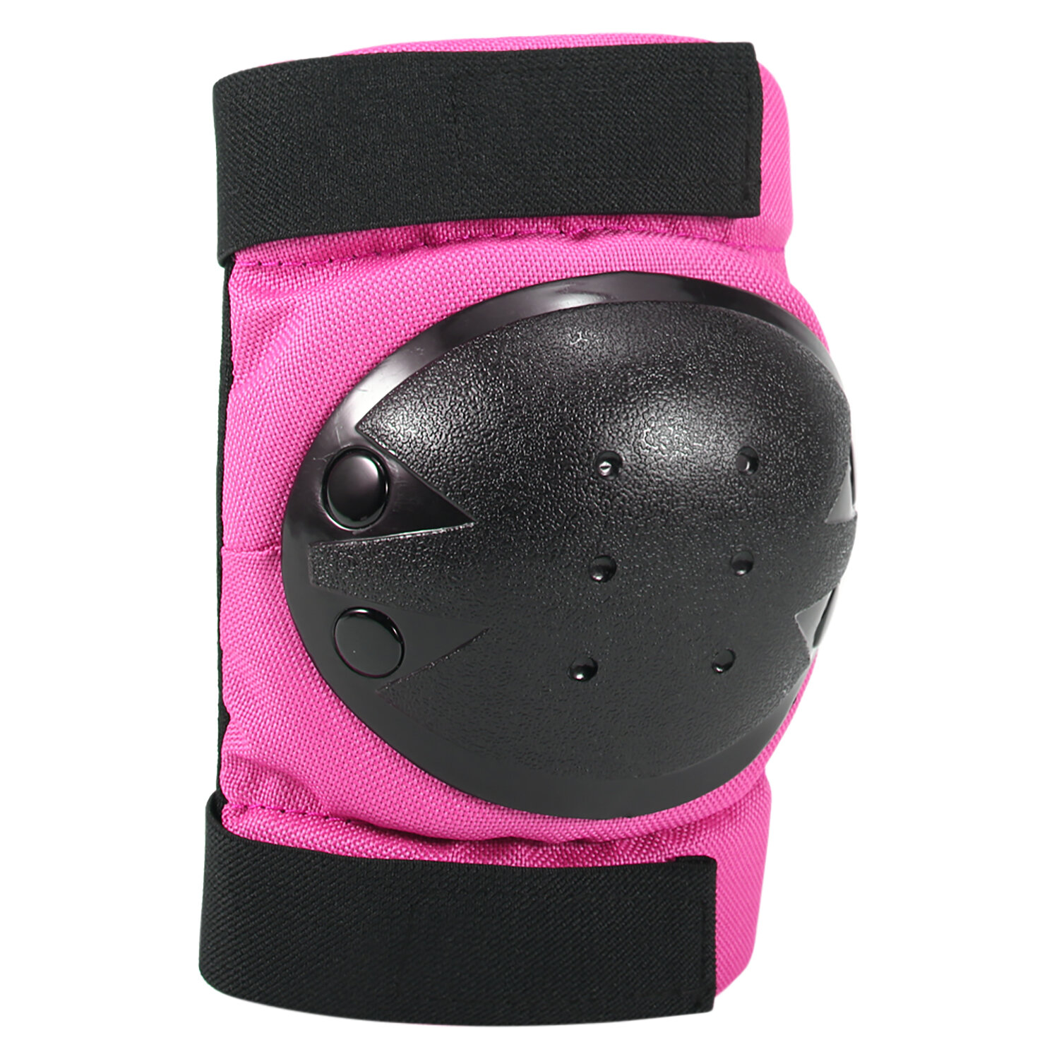 Комплект защитной экипировки 6 в 1: коленные и локтевые накладки с запястьями, для детей/взрослых, для самоката, катания, велосипеда, цвет: черный/розовый/синий, размер: S/M/L, материал: полиэстер + ПП + пена
