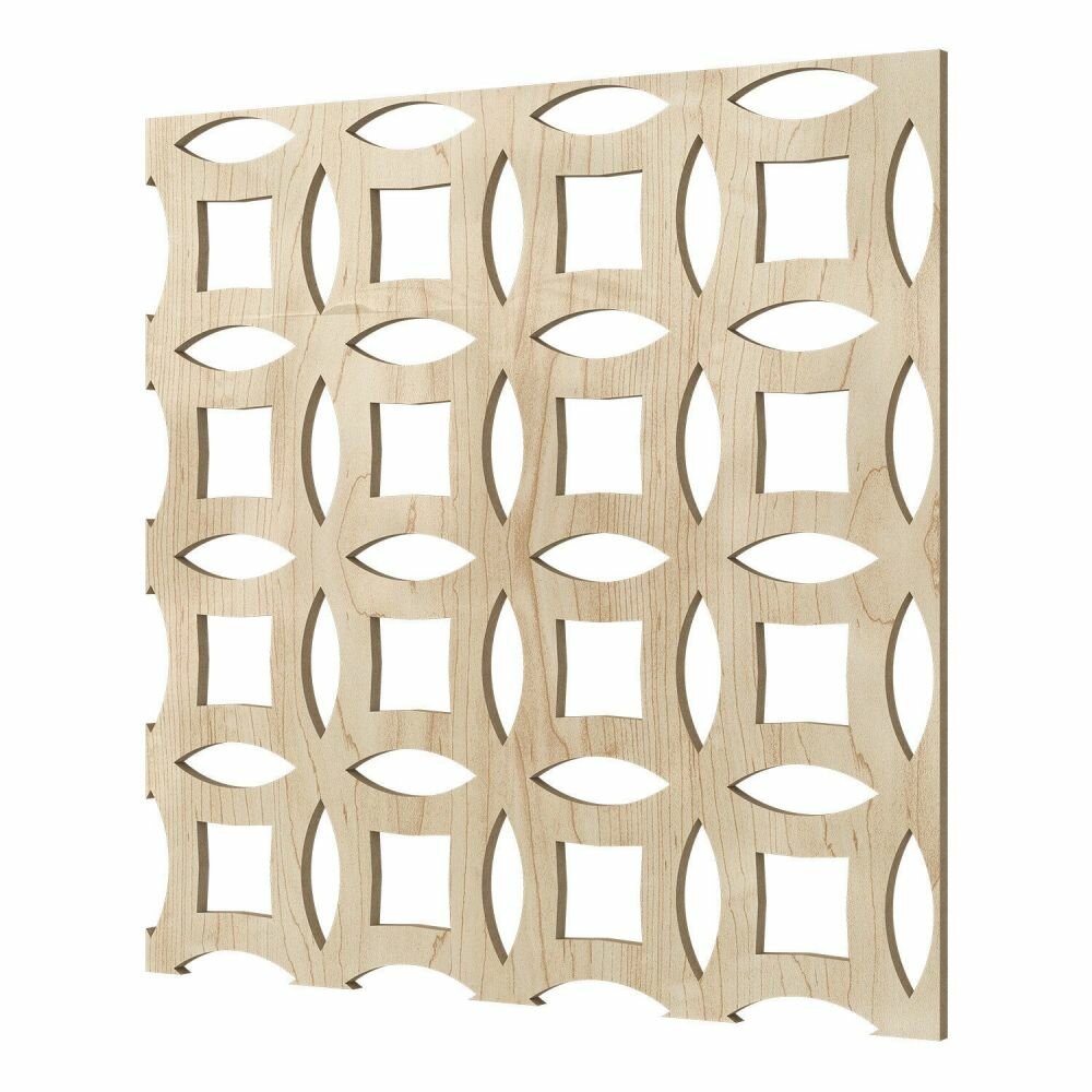 Перфорированная Панель Cosca Сусанна ХДФ Клён В1030хШ695 мм / Коска.