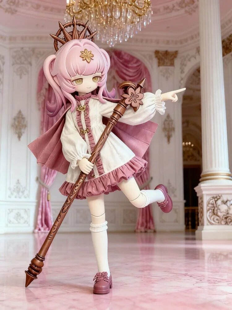 LEI-Doll 1/8 Кукла с шаровидными суставами BJD,(Lunar Lore) ,20cm, полный набор прически, одежды и аксессуаров, коллекционная, подарок для девочек
