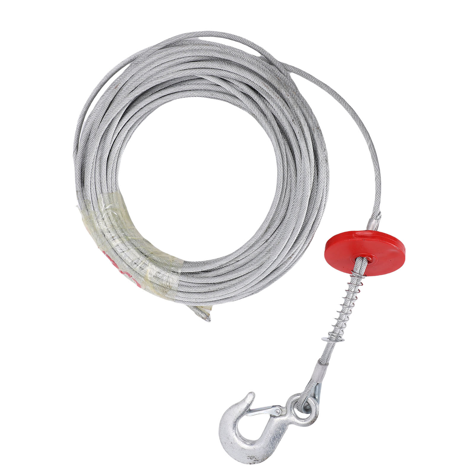 Трос лебедки 6 мм, 30 м, 17637 фунтов, несущий противоскручивающий универсальный стальной трос лебедки для крана-эвакуатора