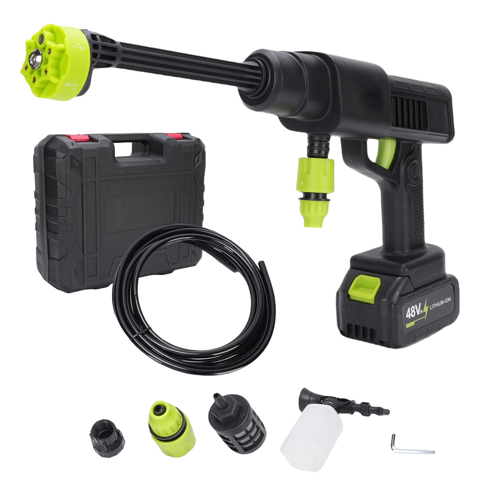 Переносная автомобильная мойка, беспроводная, высокое давление, 14-цилиндровый поршневой двигатель, 8-10м, 40 бар, GB вилка