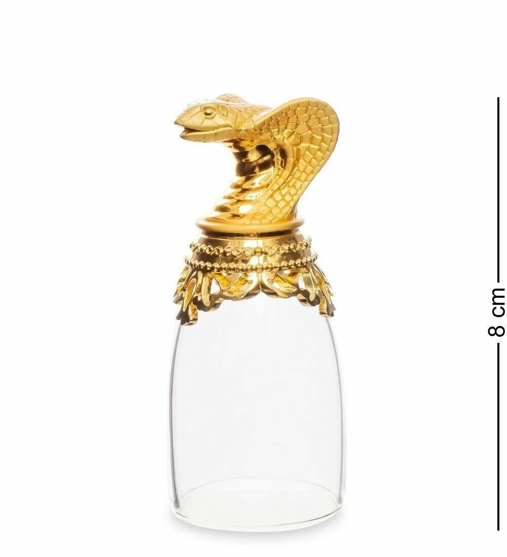 Хот-шот мал. золот. Символ Года -Змея A941739 разностор, Сплав, стекло
