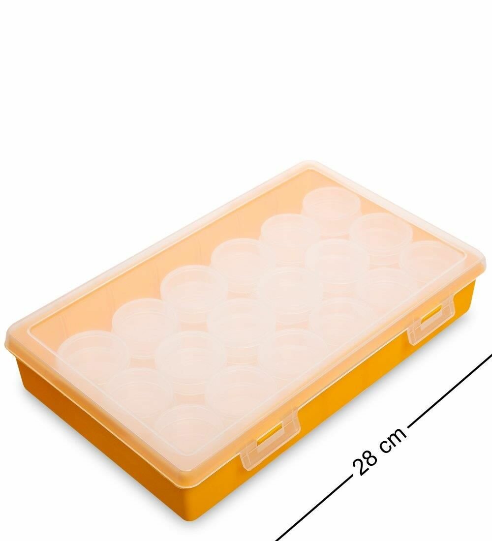 Органайзер для бисера жёлтый A2143549 Art Home, Полипропилен