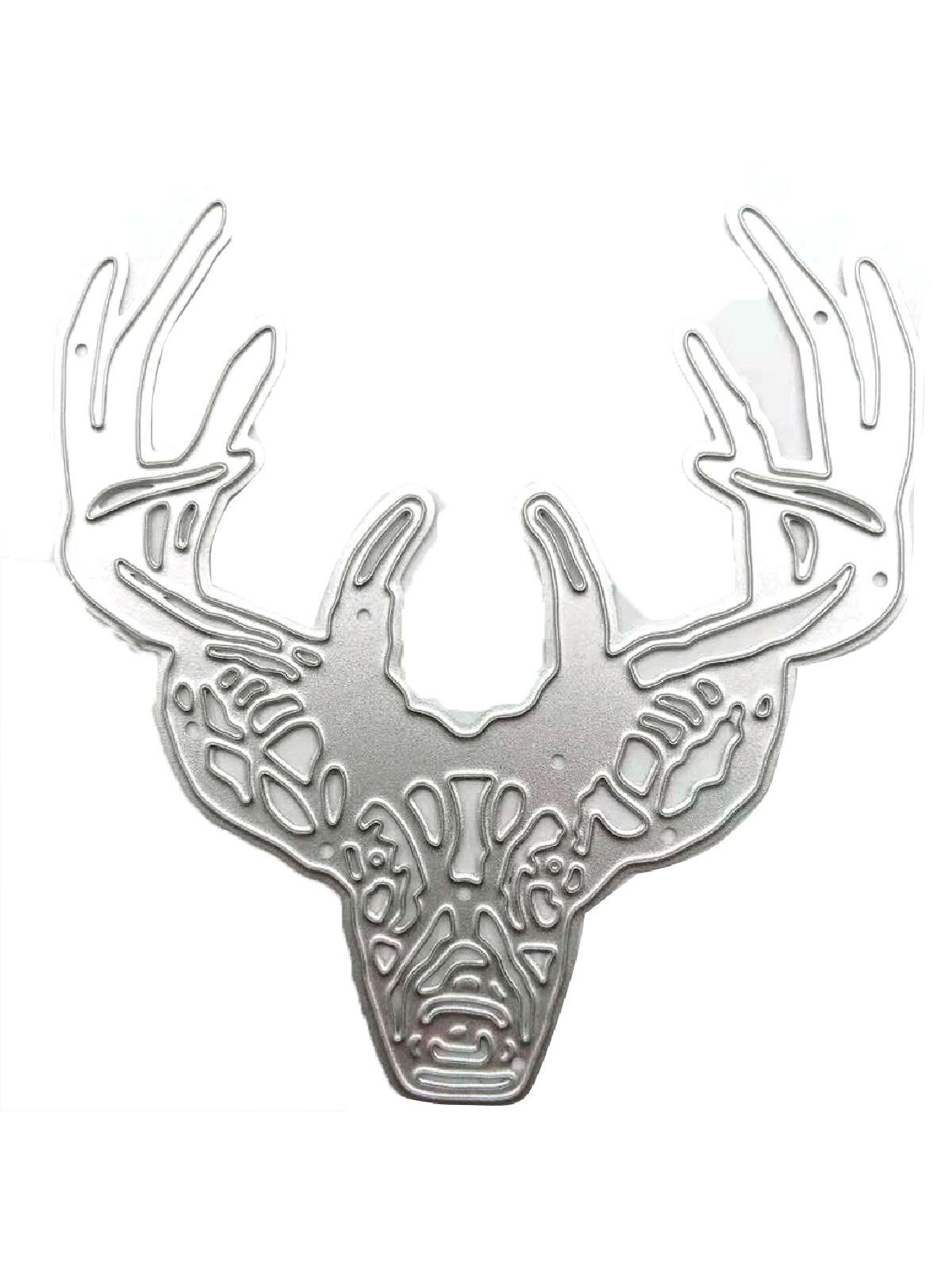 Олень для Головы Металлические Режущие Штампы Трафарет DIY Альбом Для Скрапбукинга Бумажная Карточка Шаблон Плесень Тиснение Ремесло Украшения