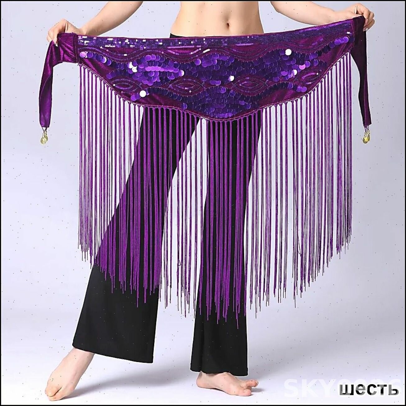 Пояс для восточных танцев, платок для танца живота