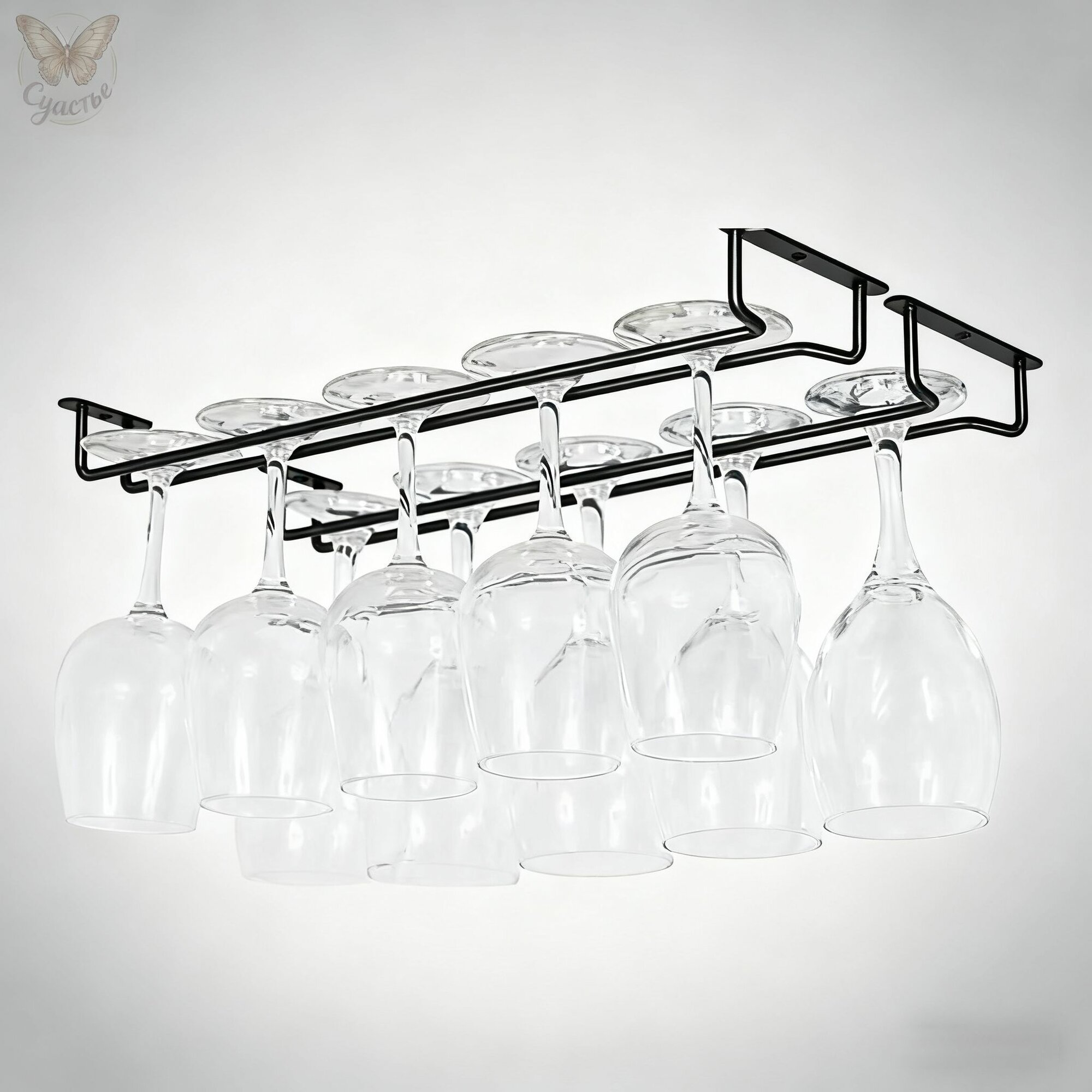 Держатель для бокалов подвесной, держатель для бокалов подвесной на кухню, 1 шт