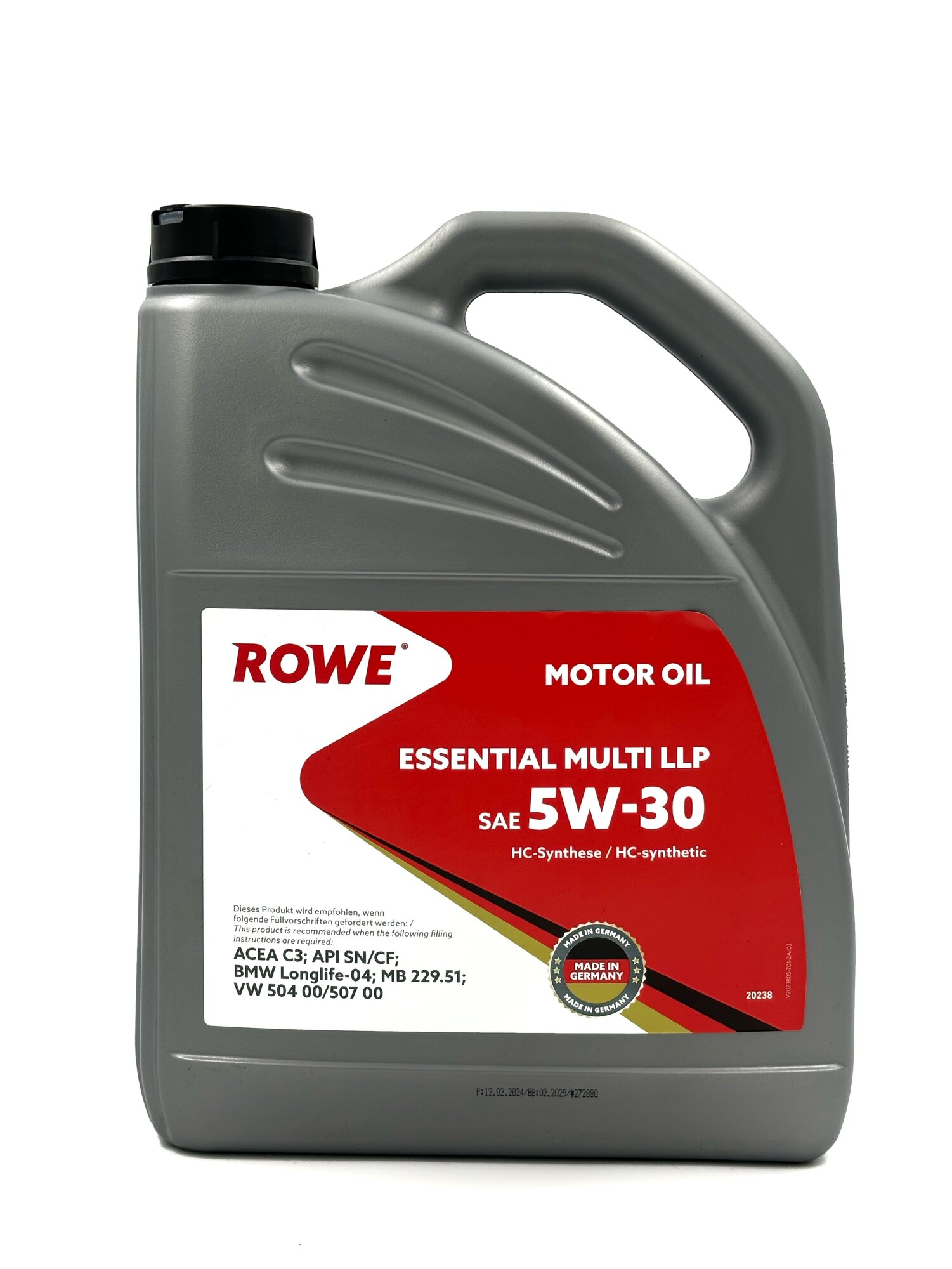 Масло моторное Rowe Essential Multi LLP SAE 5W-30, 4 литра ,