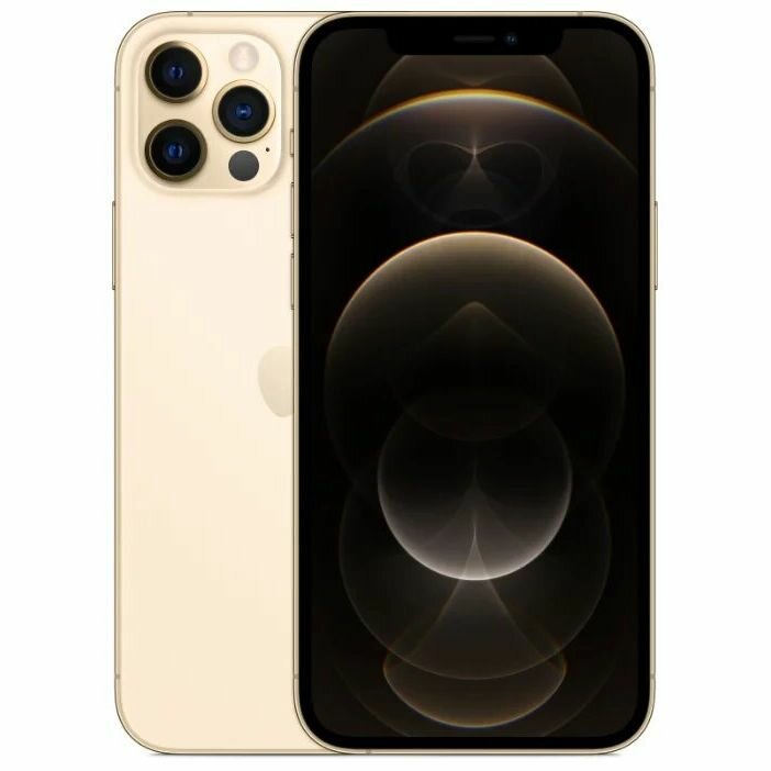 Смартфон Apple iPhone 12 Pro, 256GB, Gold (Золотой), Face ID, NFC, Bluetooth 5.0, LTE