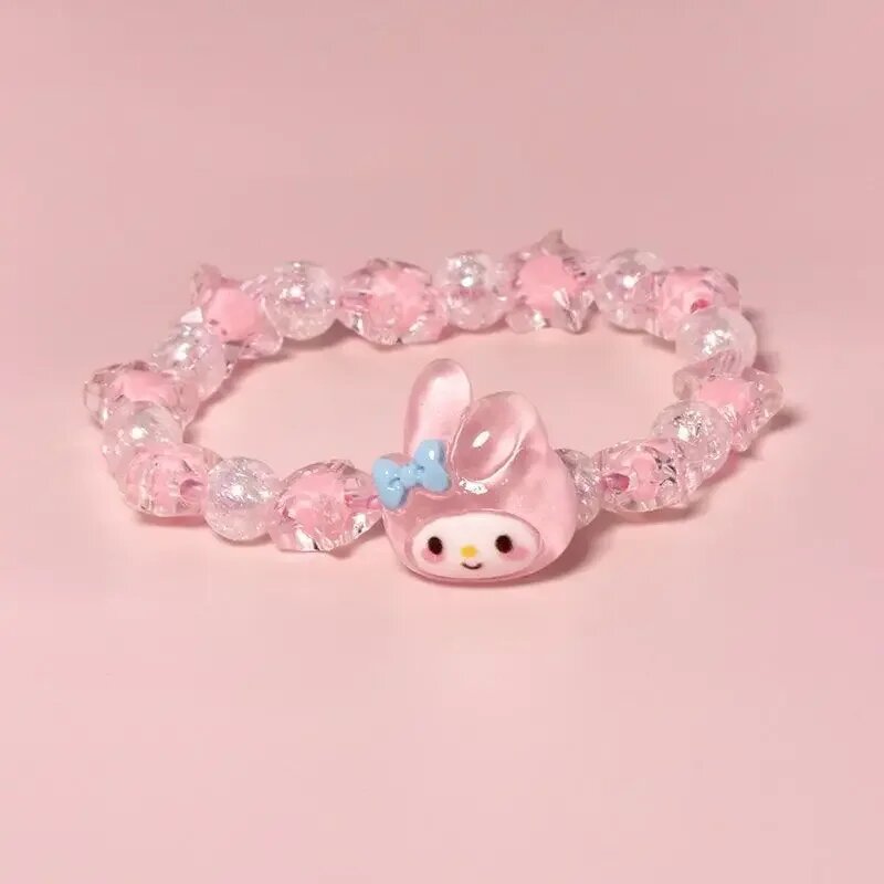 Браслеты Miniso Hello Kitty, Kuromi, Cinnamoroll Розовый, 1
