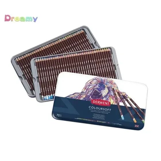 Цветные карандаши Derwent Coloursoft 72ц