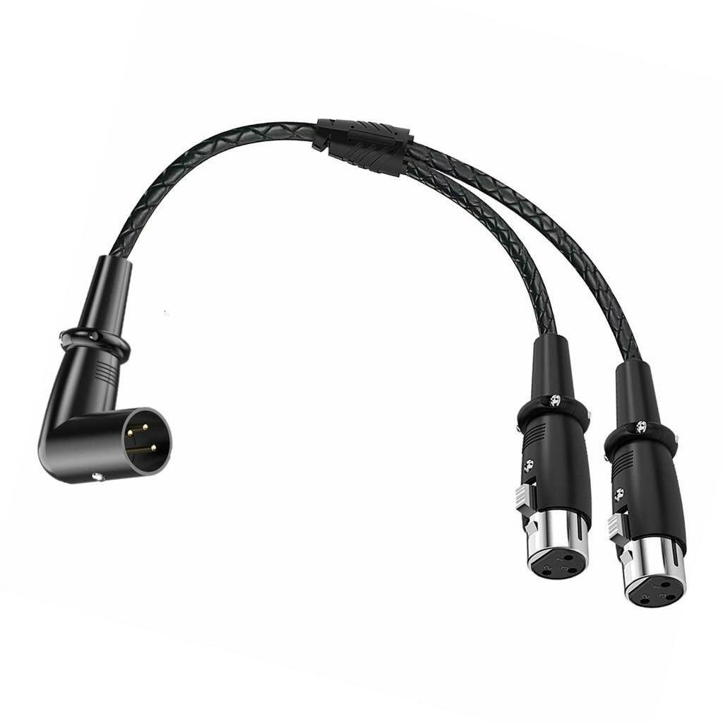 Разветвитель XLR Мама на 2 XLR Папа, 50 см, с позолоченными контактами, D