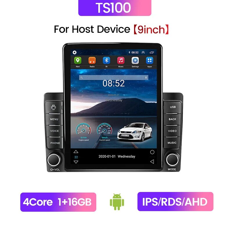 8G+128G 4G LTE Carplay Android 11 Автомобильное радио Мультимедиа Плеер GPS Плеер Для Tesla Тип 2DIN универсальный 9.5 дюймов автомобиль аудио стерео TS100 1G 16G 9inch