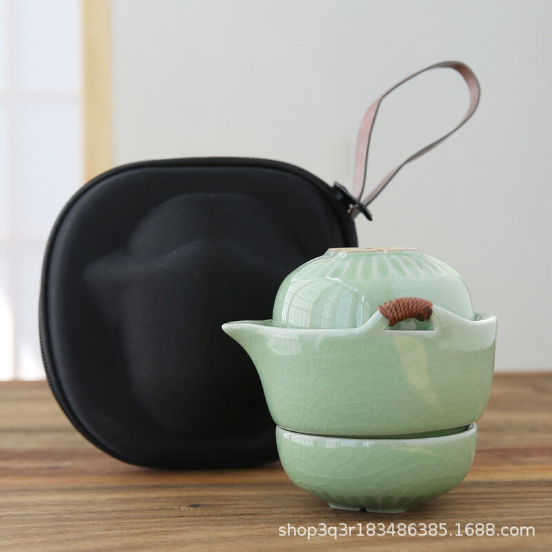 Портативный дорожный чайный набор, быстрый чайник, одна чашка, две чашки, для одного человека, для путешествий на природе, антиожоговый чайник, подарок с логотипом