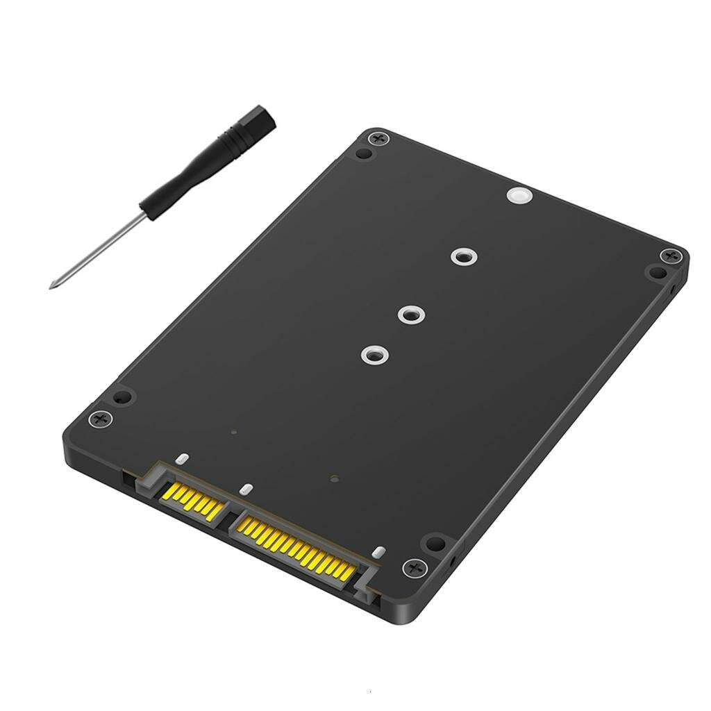 Адаптер M.2 NGFF в SATA 3.0 с чёрным пластиковым корпусом